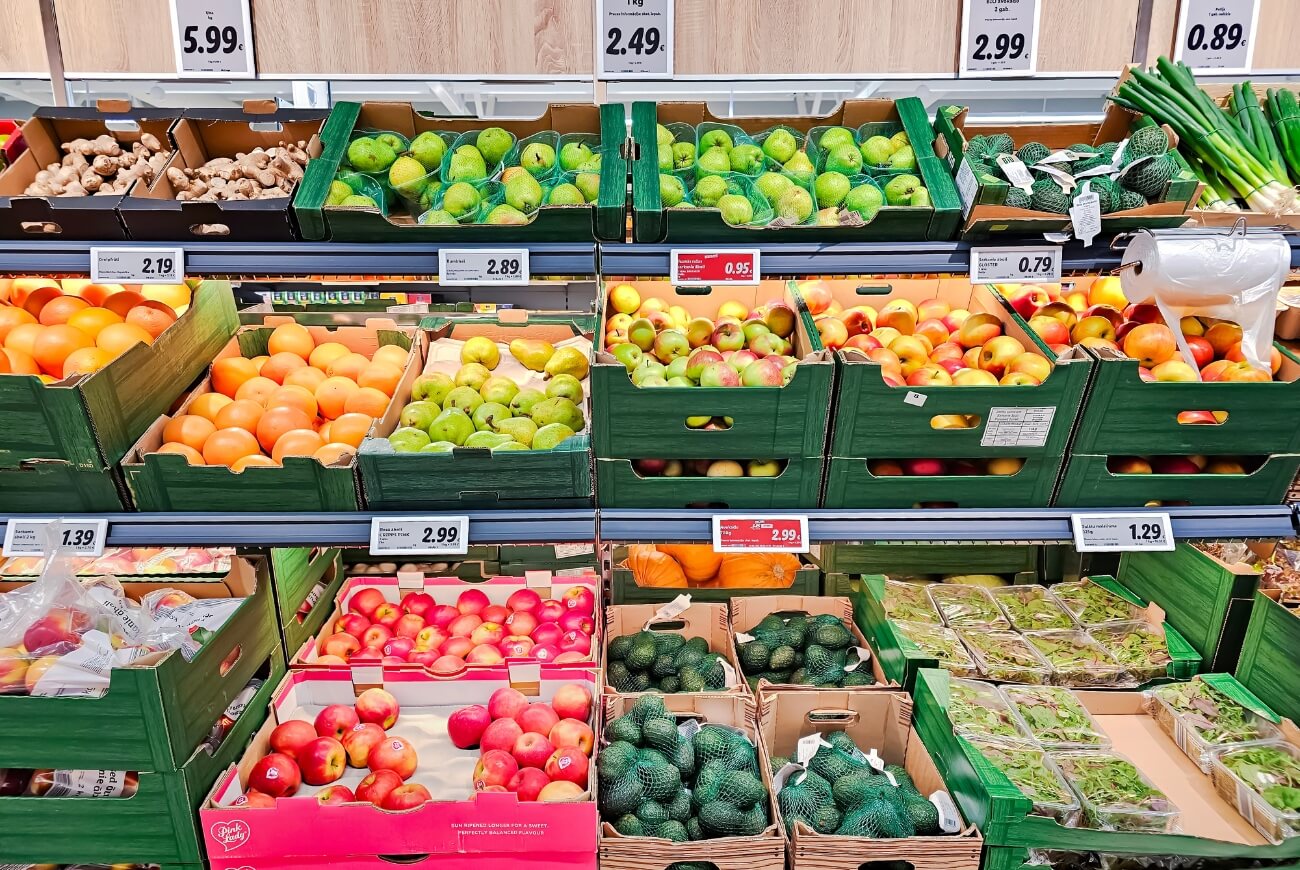 Vanaf nu geen plastic zakjes meer op de groente- en fruitafdeling bij Lidl