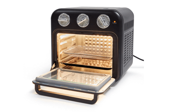 Deze retro mini-oven van Action is perfect voor op een studentenkamer